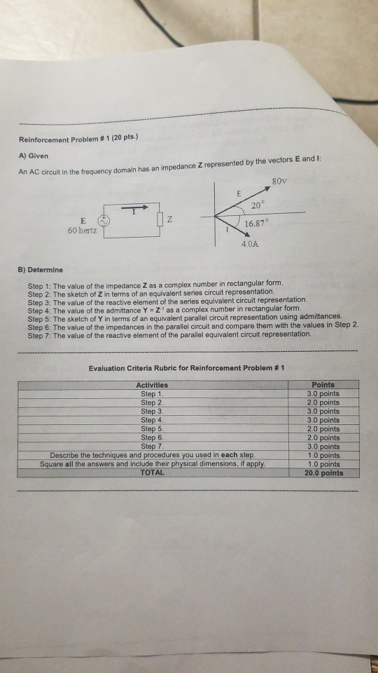 Solved Reinforcement Problem # 1 (20 pts.) A) Given An AC | Chegg.com