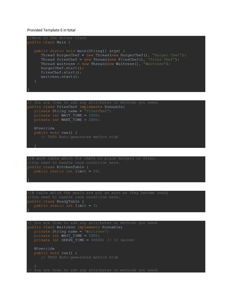 Solved In JAVA PROGRAMMING with COMMENTS, *****CODE NEEDS TO | Chegg.com