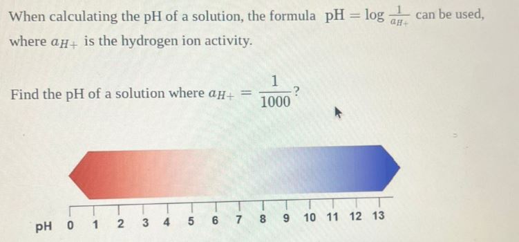 Solved When calculating the pH ﻿of a solution, the formula | Chegg.com