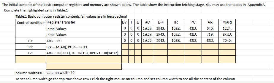Solved The initial contents of the basic computer registers | Chegg.com