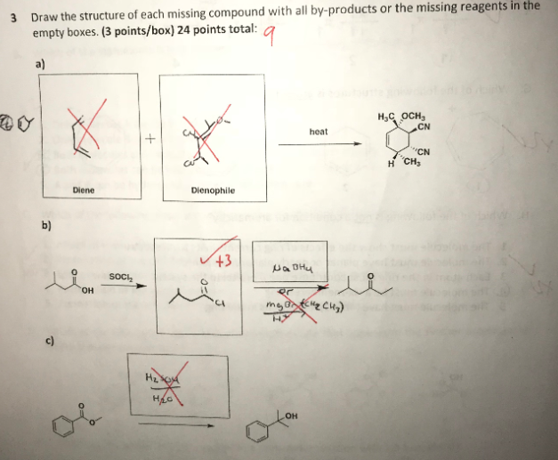 Solved 3 Draw the structure of each missing compound with | Chegg.com