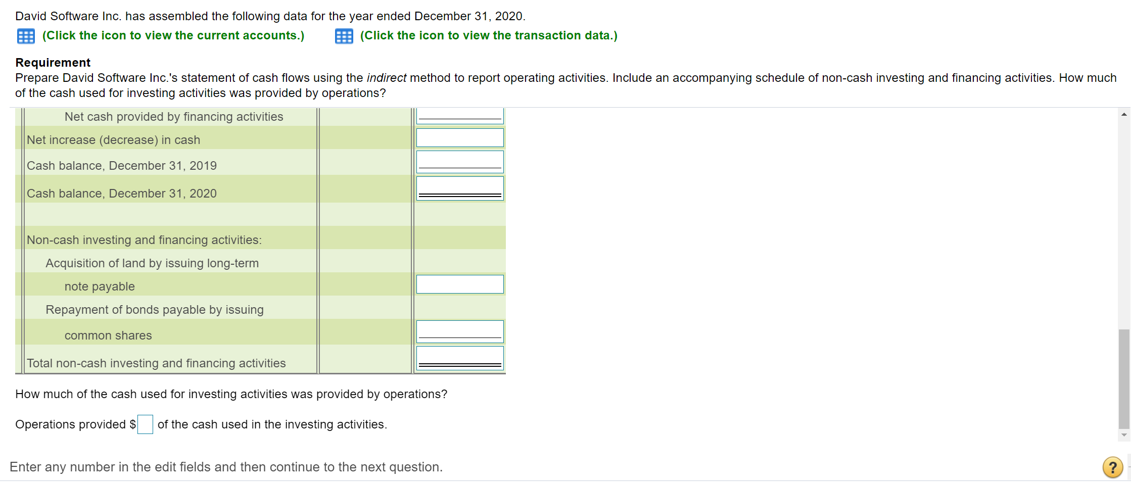 Solved David Software Inc. has assembled the following data | Chegg.com