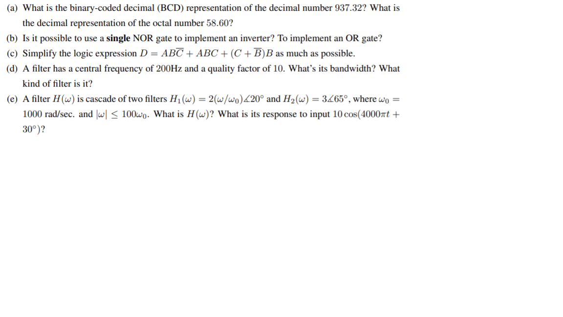 Solved (a) What is the binary-coded decimal (BCD) | Chegg.com