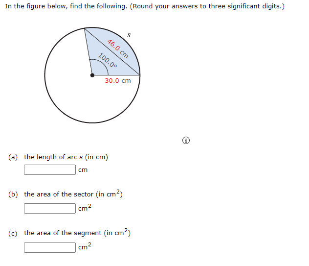 Solved In the figure below, find the following. (Round your | Chegg.com