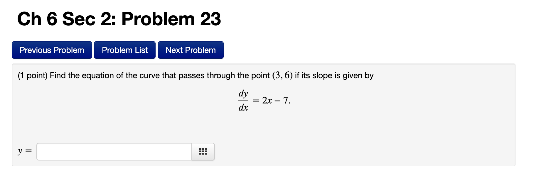 Solved Ch 6 Sec 2: Problem 23 Previous Problem Problem List | Chegg.com