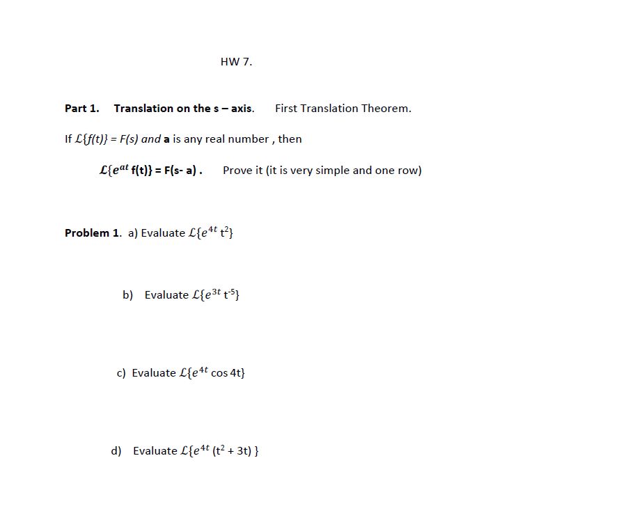 Solved If \\( \\mathcal{L}\\{f(t)\\}=F(s) \\) and \\( | Chegg.com