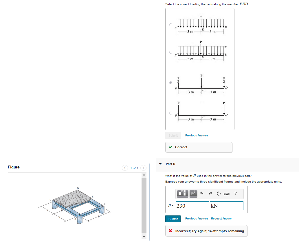 Solved Select the correct loading that acts along the member | Chegg.com