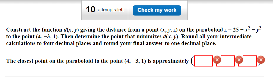 Solved 10 attempts left Check my work Construct the function | Chegg.com