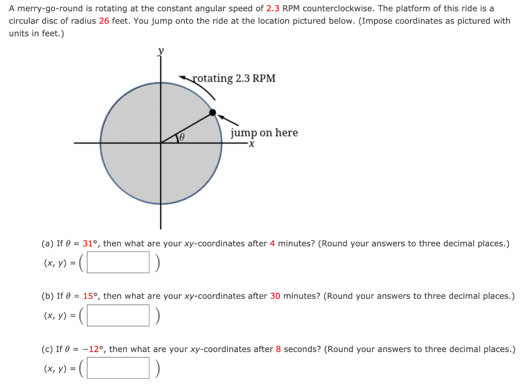 Solved A merry-go-round is rotating at the constant angular | Chegg.com