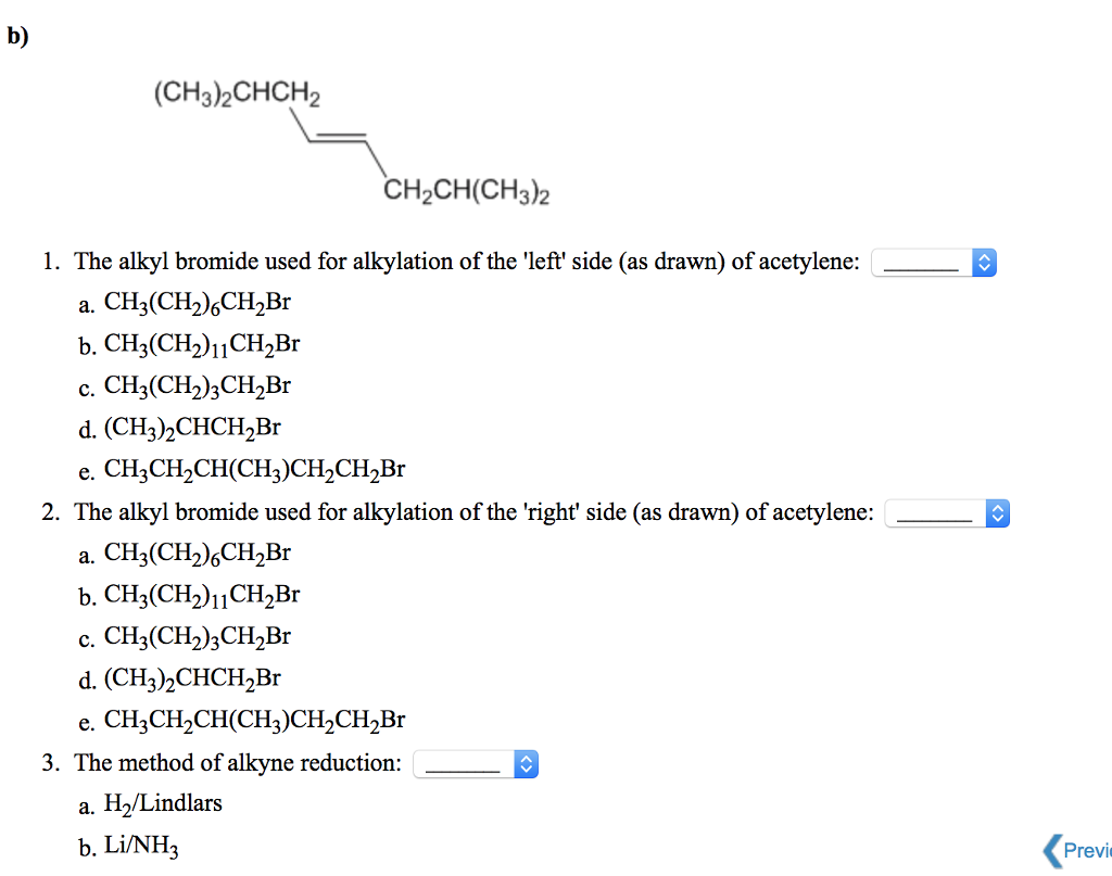 a) CH3(CH2)6CH2 CH2(CH211CH3 1. The alkyl bromide | Chegg.com