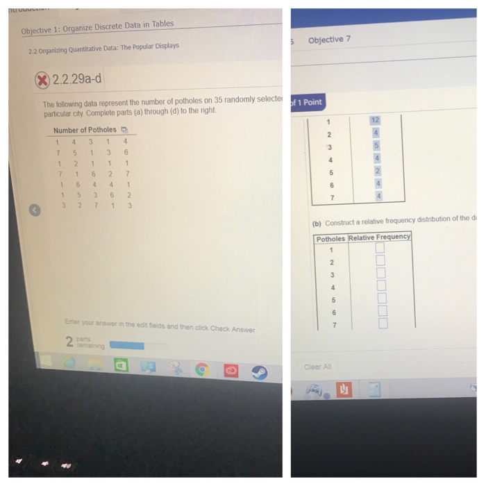 Solved Organizing Quantitative Data: The Popular Displays | Chegg.com