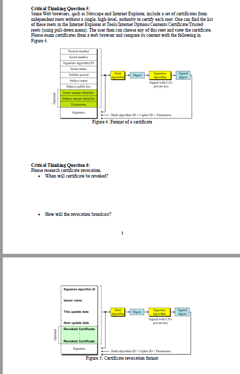 Critical Thinking Question 5: Some Web browsers, spch | Chegg.com