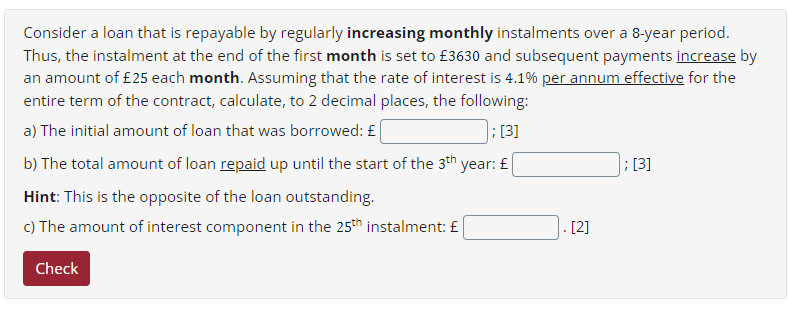 Solved Consider a loan that is repayable by regularly | Chegg.com