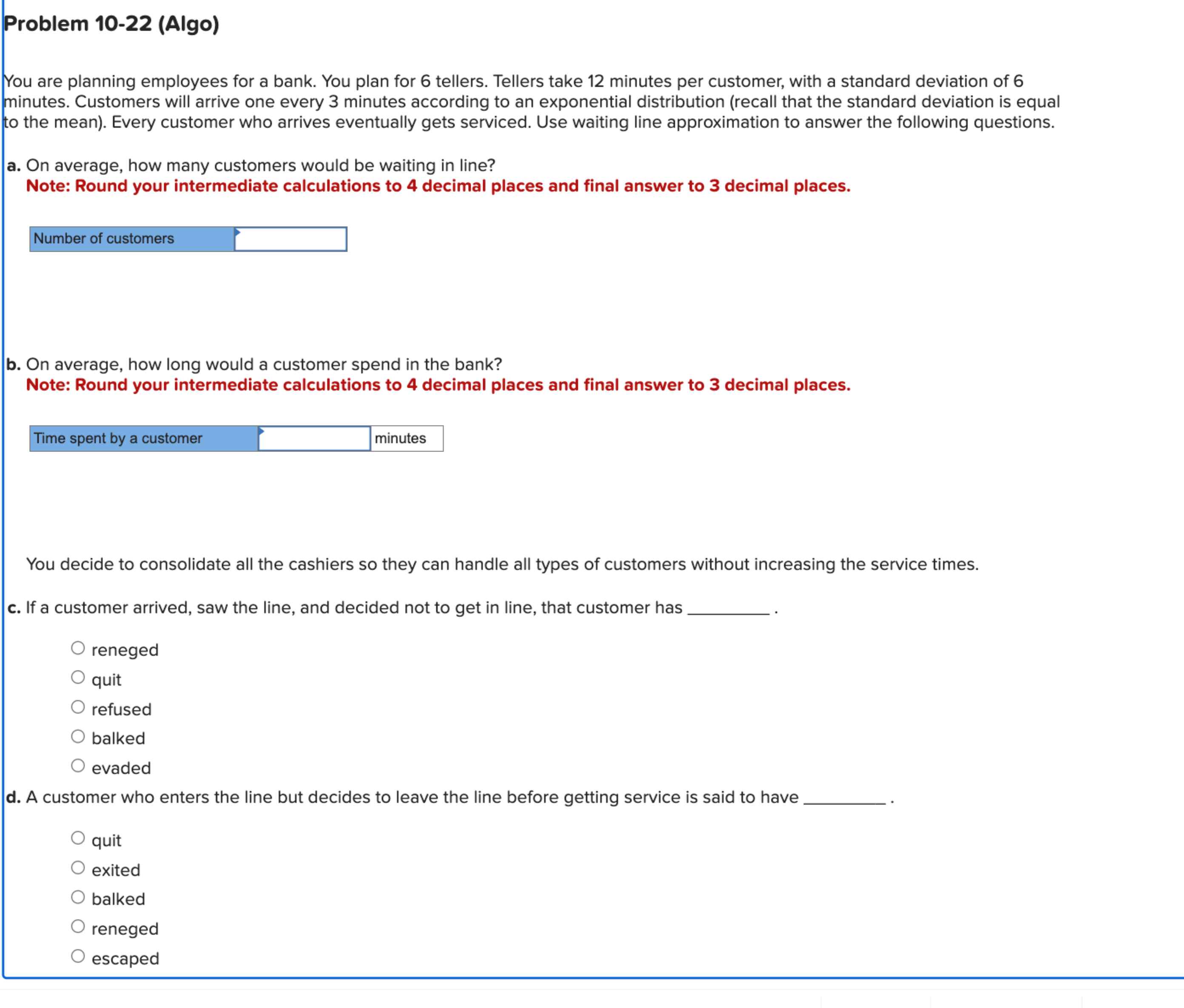 Solved Problem 10-22 (Algo)You are planning employees for a | Chegg.com