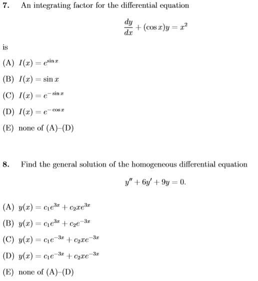 Solved Find the general solution of the differential | Chegg.com