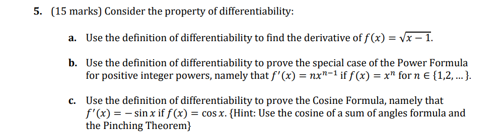 Solved 5. (15 marks) Consider the property of | Chegg.com