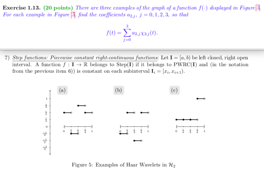 Solved Exercise 1.13. (20 points) There are three examples | Chegg.com