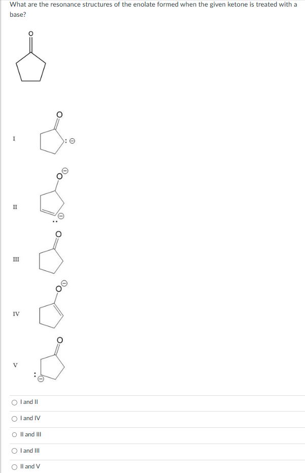 Solved What are the resonance structures of the enolate | Chegg.com