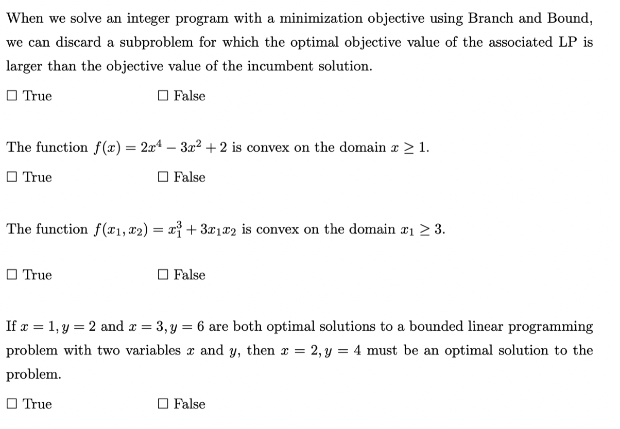 Solved Integer programs cannot have negative variables O | Chegg.com