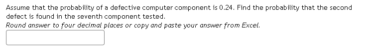Solved Assume that the probability of a defective computer | Chegg.com