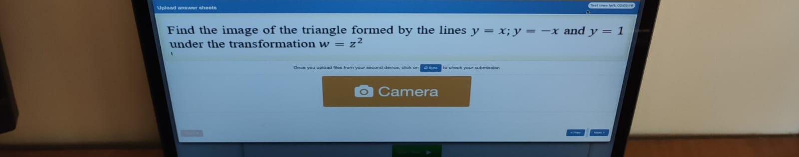 Solved Upload answer sheets Test time at Find the image of | Chegg.com