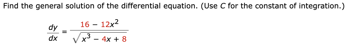 Solved Find the general solution of the differential | Chegg.com