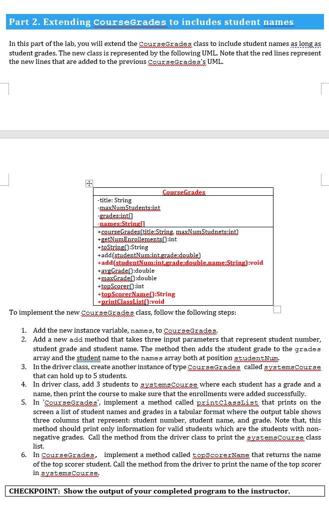 Solved need to written as java and have to follow | Chegg.com