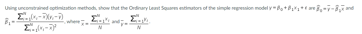 Solved Using unconstrained optimization methods, show that | Chegg.com