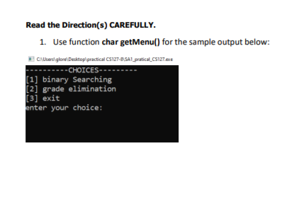 Solved Read the Direction(s) CAREFULLY. 1. Use function char | Chegg.com