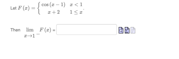 Solved Let F(x) = cos (x - 1) x
