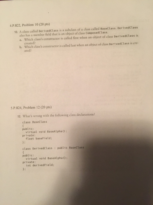 Solved Chapter 12 Classes and Abstraction 1.P657, Problem 2. | Chegg.com