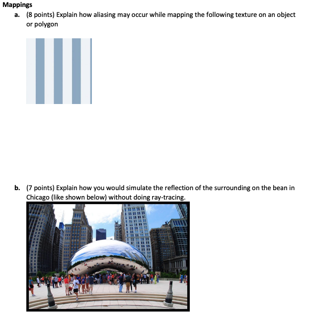 Mappings a. (8 points) Explain how aliasing may occur | Chegg.com