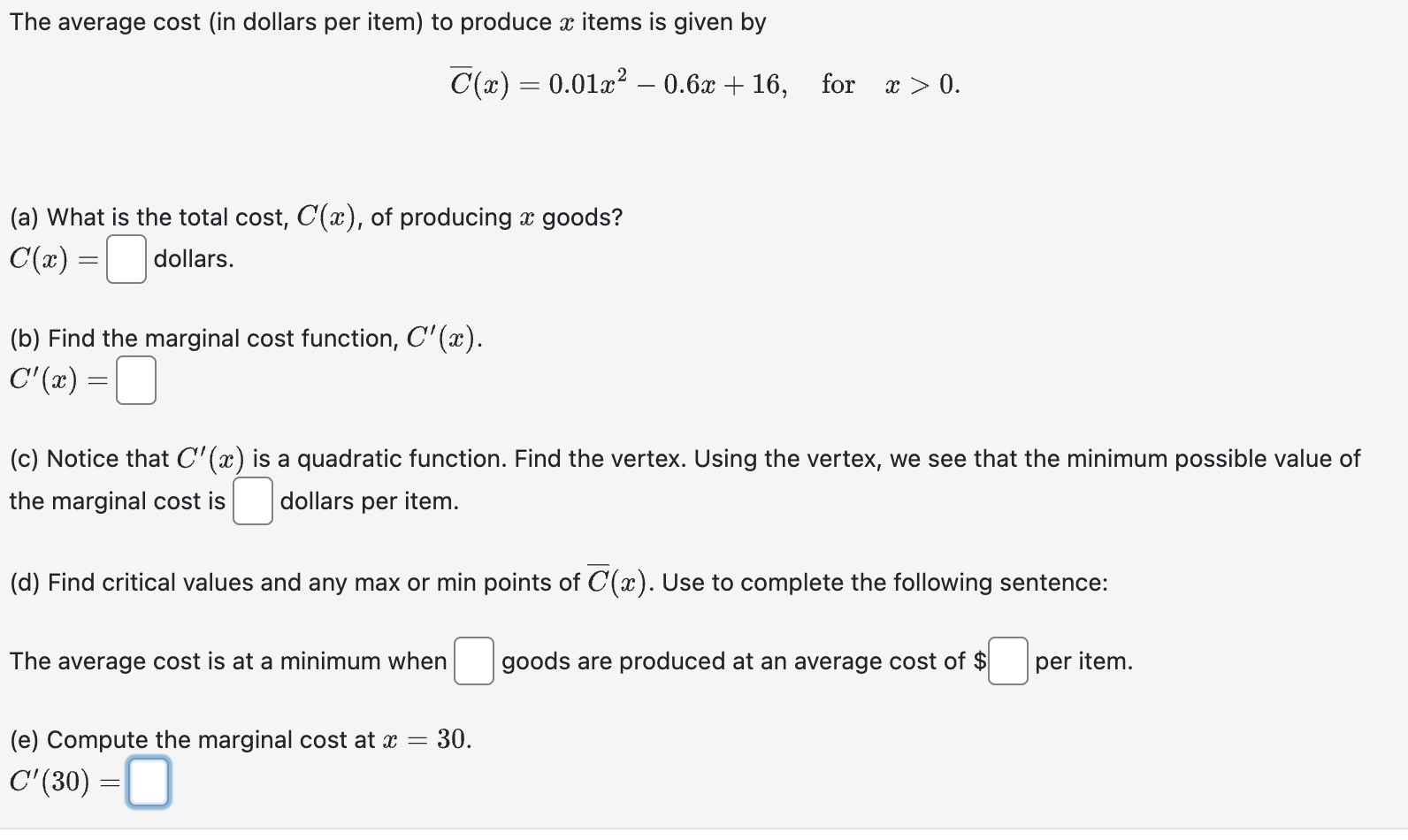 Solved Need help with a,b,c,d,e thanks! | Chegg.com