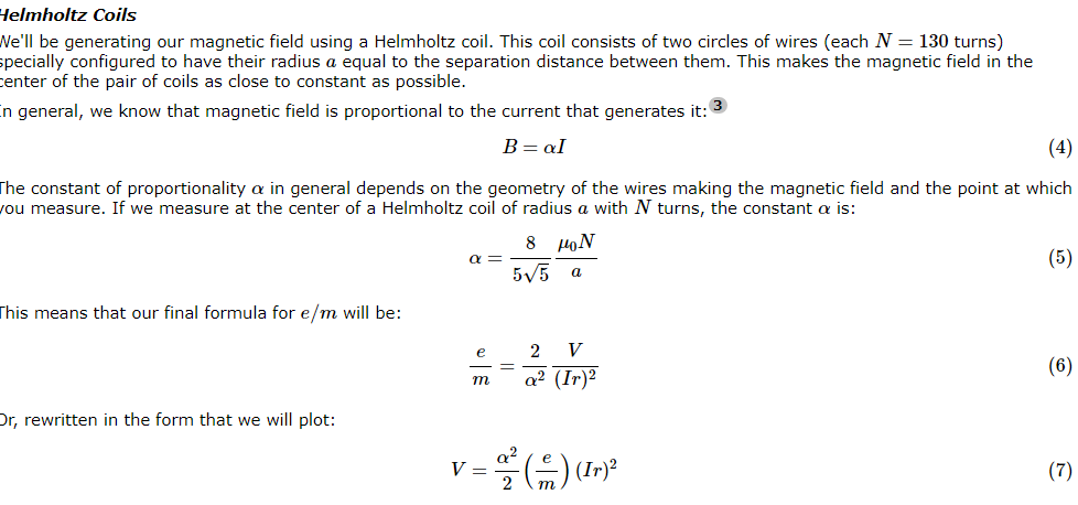 Solved Helmholtz Coils Ne'll be generating our magnetic | Chegg.com