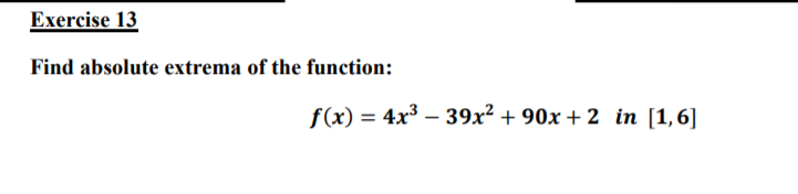 Solved Exercise 12 Using the second derivative test, find | Chegg.com