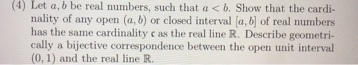 Solved (4) Let a, b be real numbers, such that a