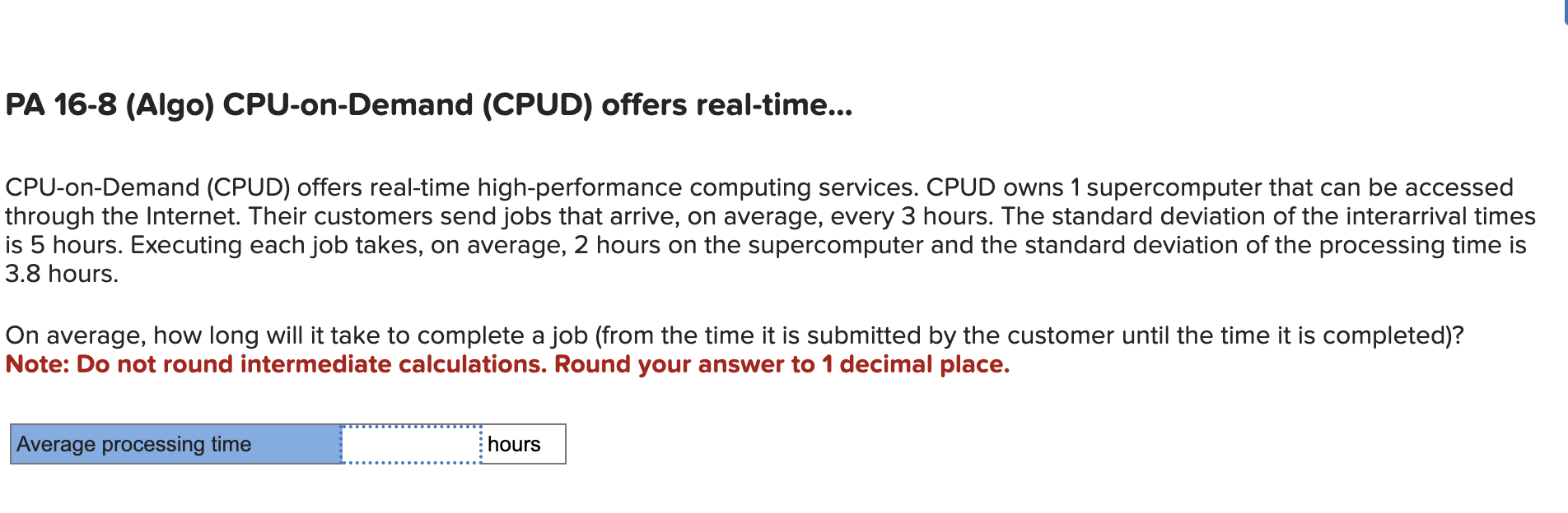 Solved PA 16-8 (Algo) CPU-on-Demand (CPUD) offers | Chegg.com Solved PA 16-8 (Algo) CPU-on-Demand (CPUD) offers | Chegg.com