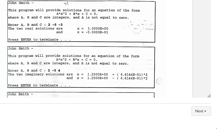 Write Program C Read Coefficients Quadratic Equation Leading ...