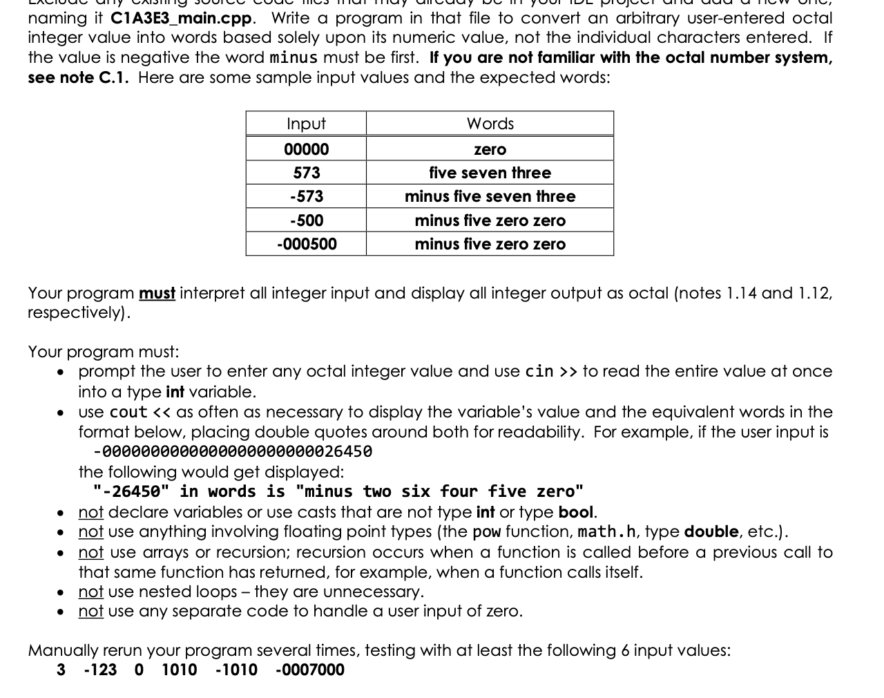 Solved Hi there! I need help with this code I must write | Chegg.com
