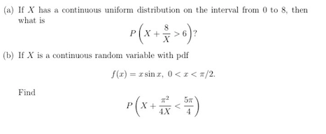 Solved (a) If X has a continuous uniform distribution on the | Chegg.com