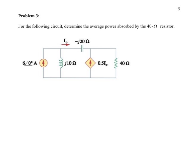 Solved Problem 1 Determine the complex power for the | Chegg.com
