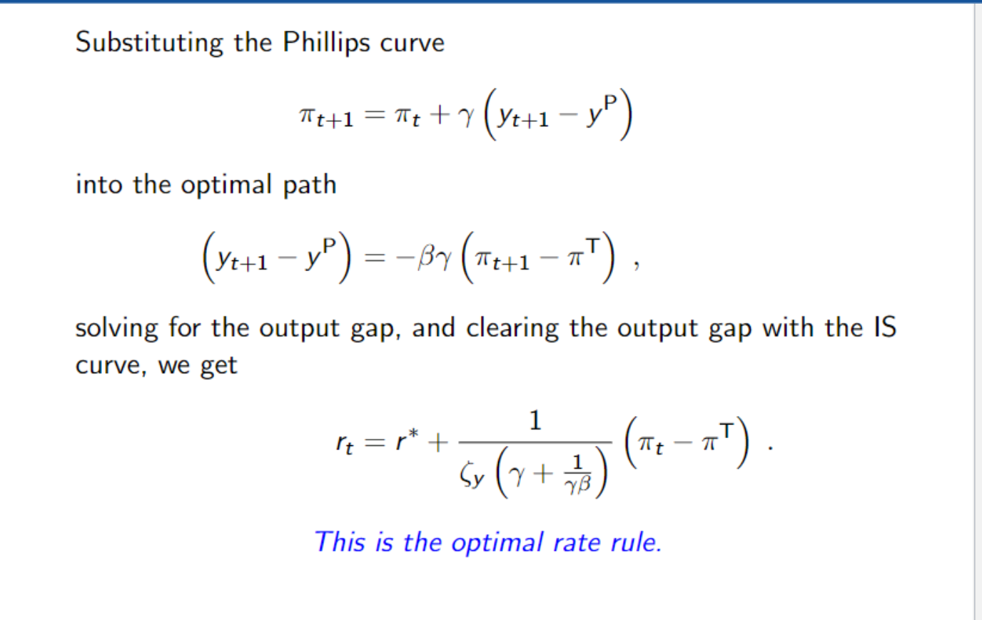 The desire of a central bank to minimize the loss | Chegg.com