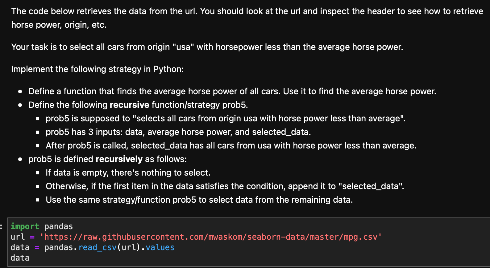 Solved The code below retrieves the data from the url. You | Chegg.com