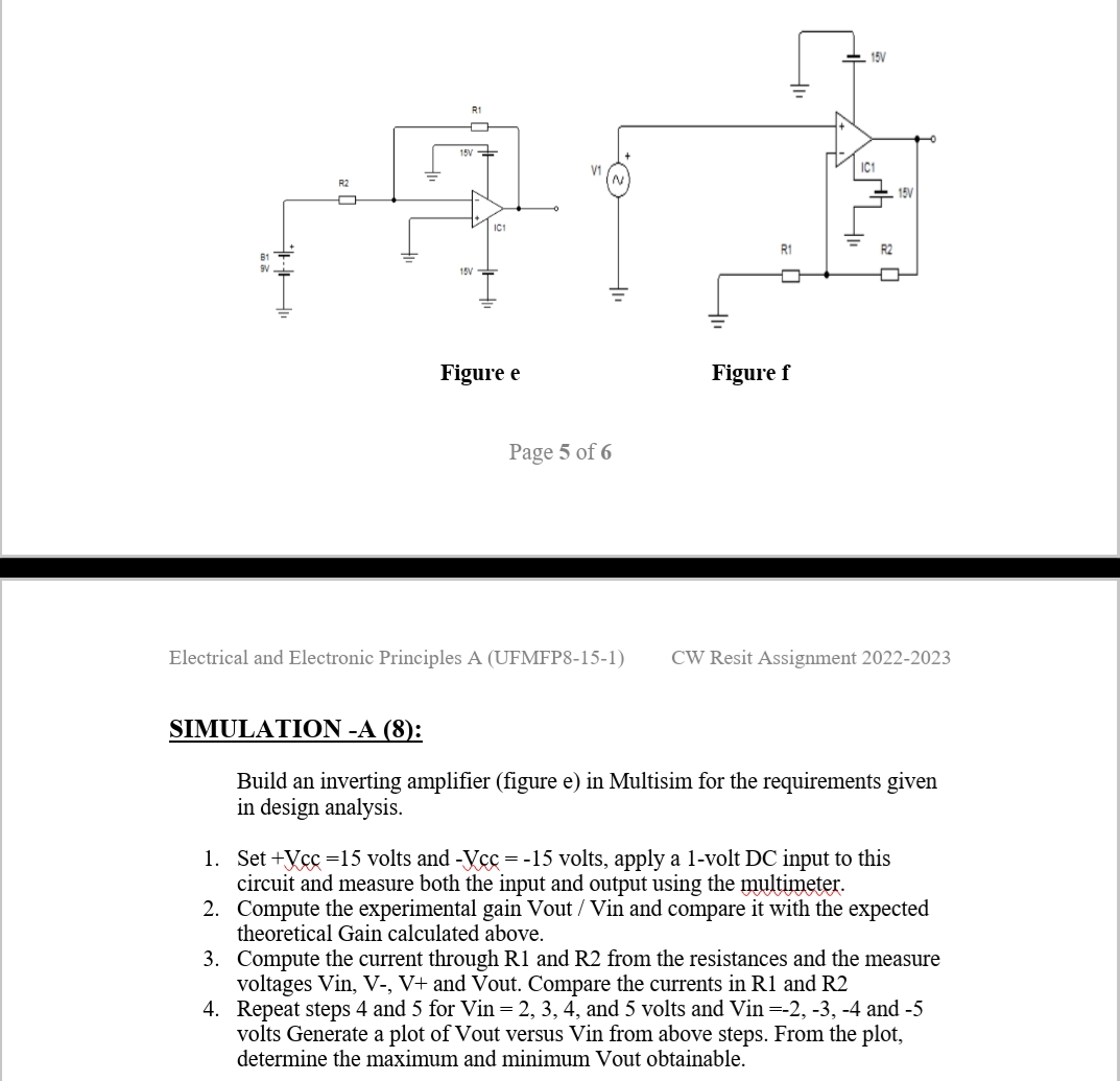 Solved Page 5 of 6 lectrical and Electronic Principles A | Chegg.com