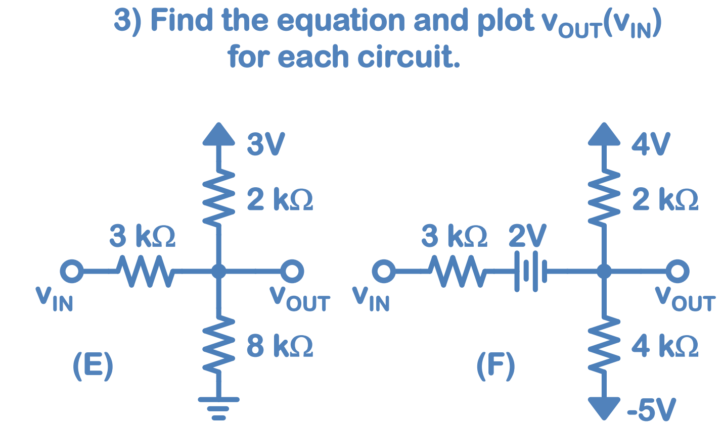Solved 2) Find V1,2,3 and 11,2,3 in the circuits below. A 4V | Chegg.com