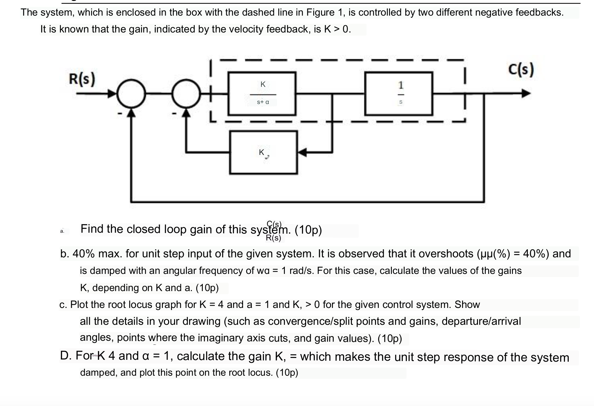 Solved The system, which is enclosed in the box with the | Chegg.com