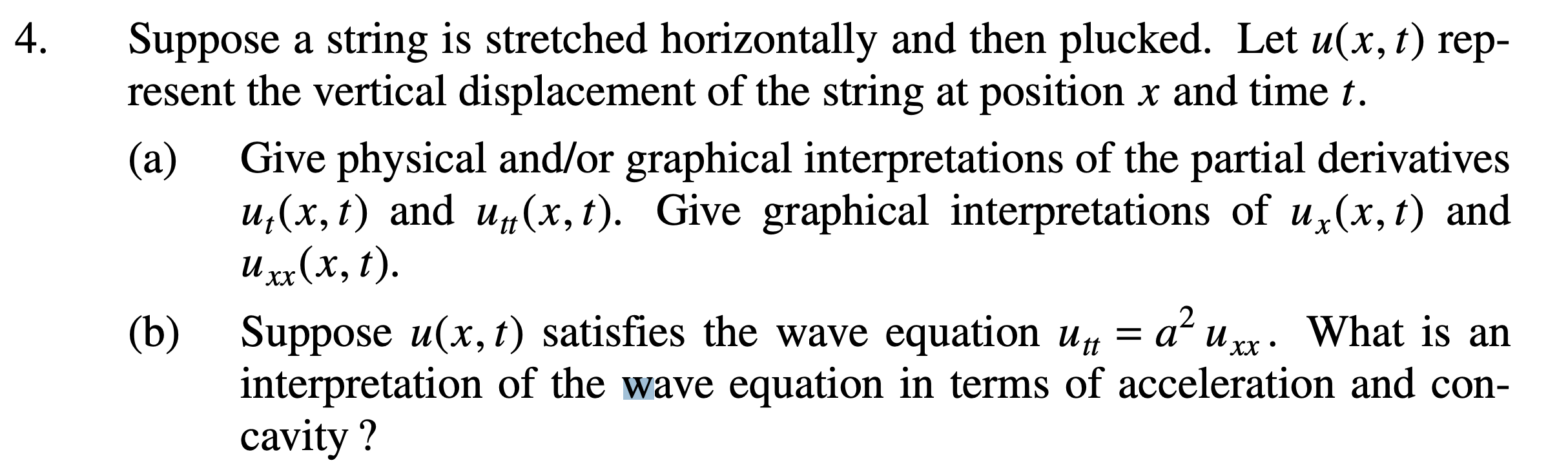 Solved Suppose a string is stretched horizontally and then | Chegg.com