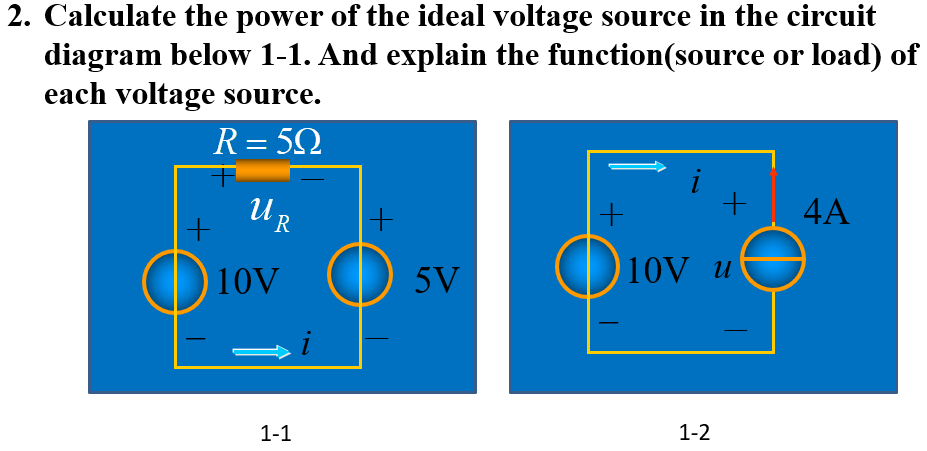 Solved 2. Calculate the power of the ideal voltage source in | Chegg.com