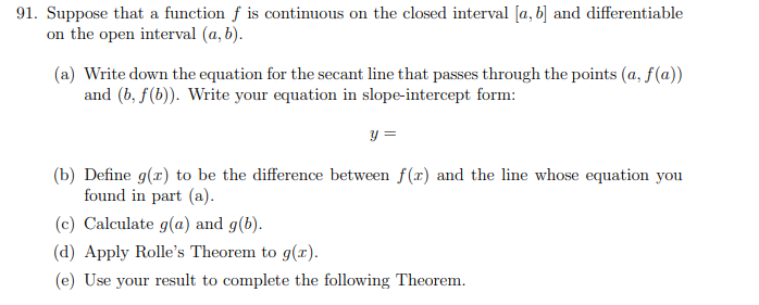 Solved Suppose that a function f is continuous on the closed | Chegg.com