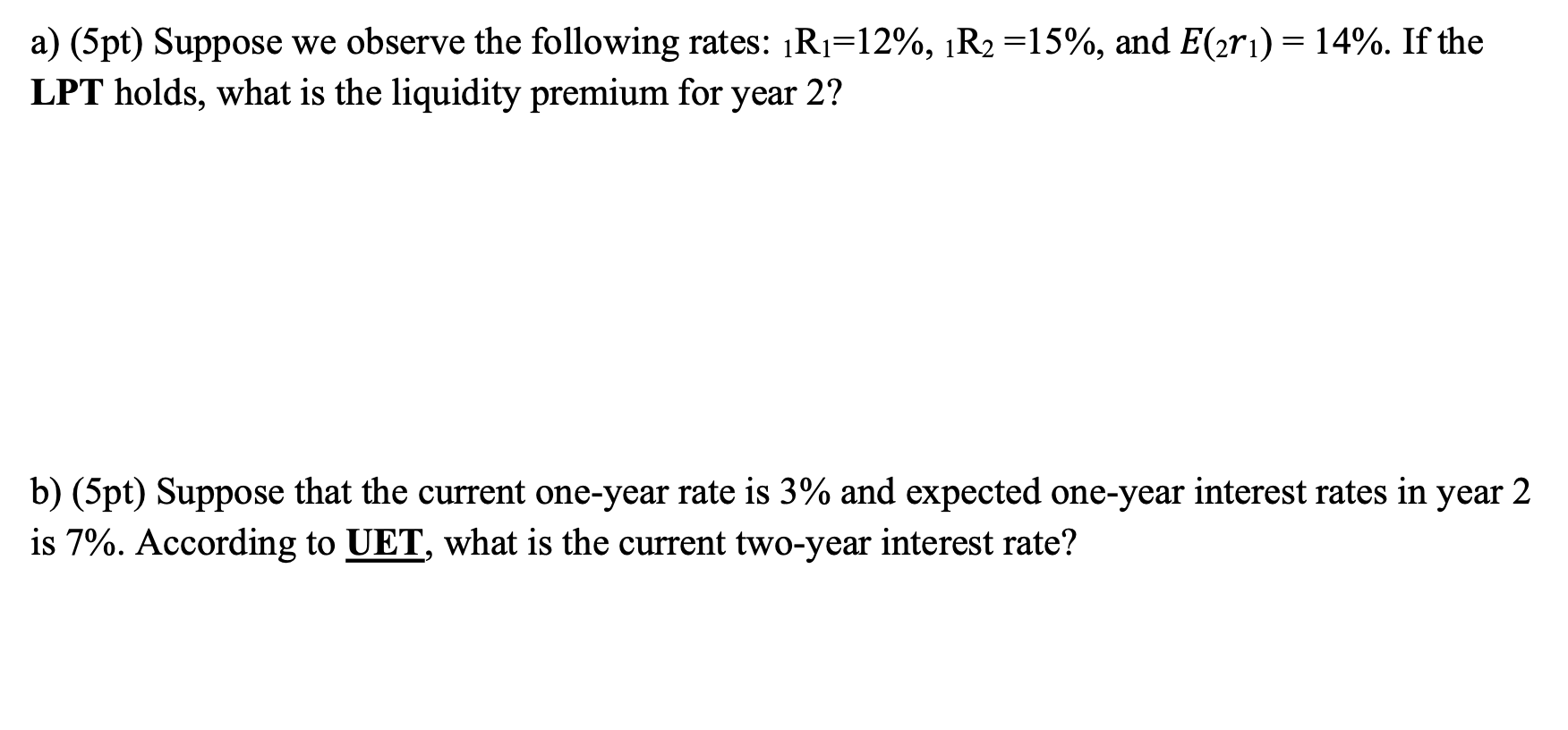 Solved Suppose We Observe The Following Rates Chegg solved-suppose-we-observe-the-following-rates-chegg